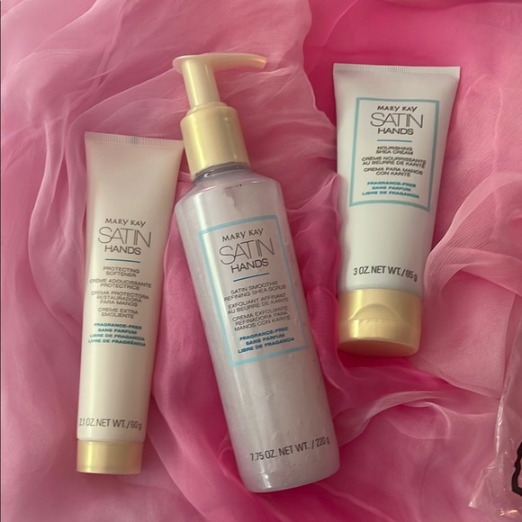 Mary Kay | Bath & Body | Mary Kay 3 Pc Satin Hands Fragrance Free ...